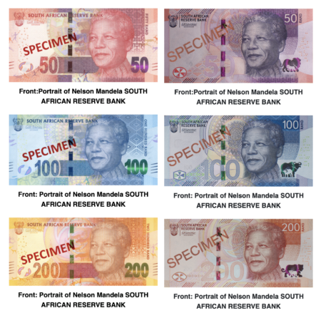 The South African Reserve Bank unveils its new banknotes