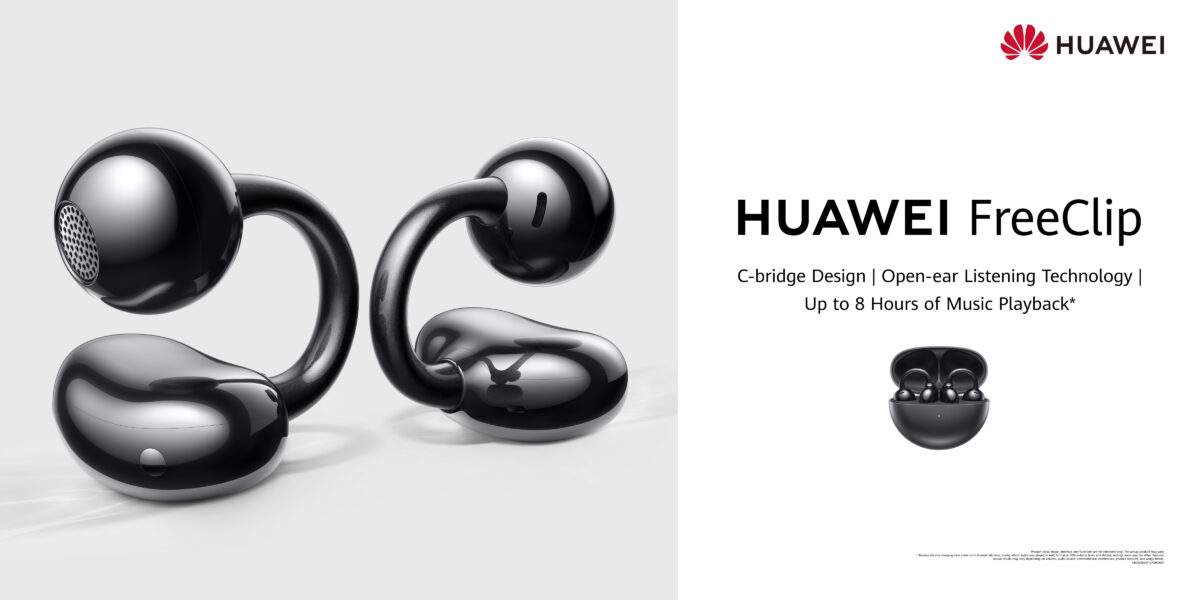 Huawei Unveils its First Open-ear Earbuds and its Largest and